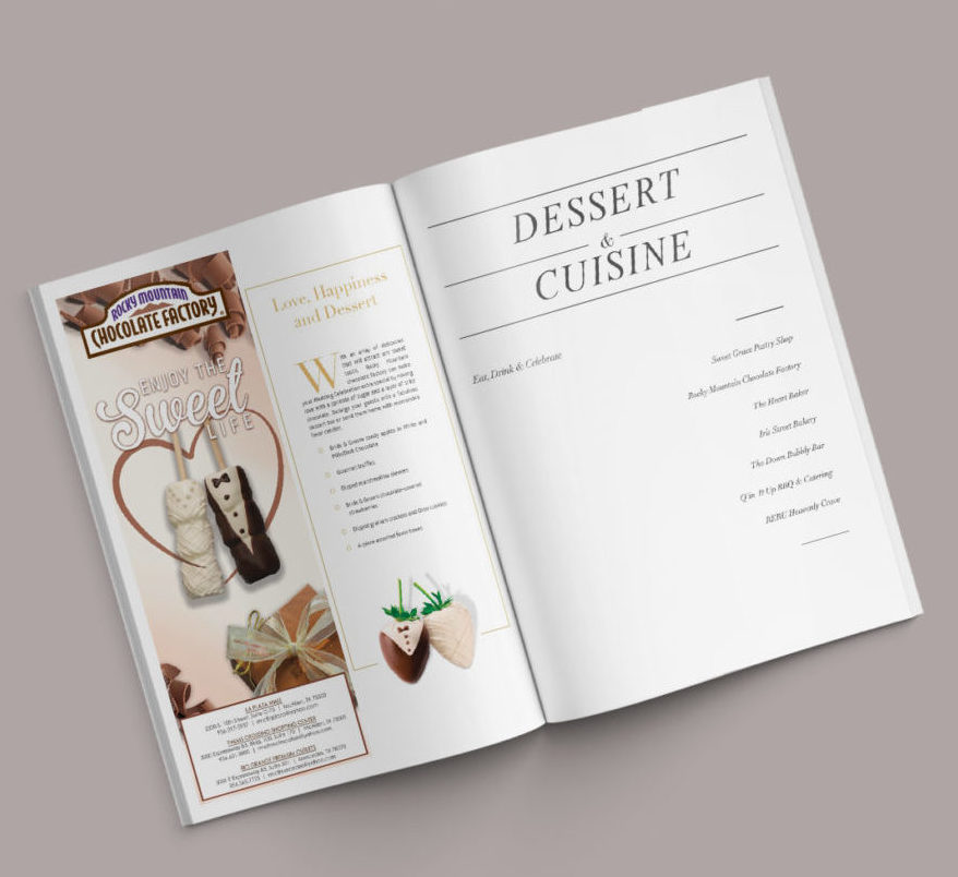 Half Page Ad On Spring 2023 Magazine The Valley Wedding Pages